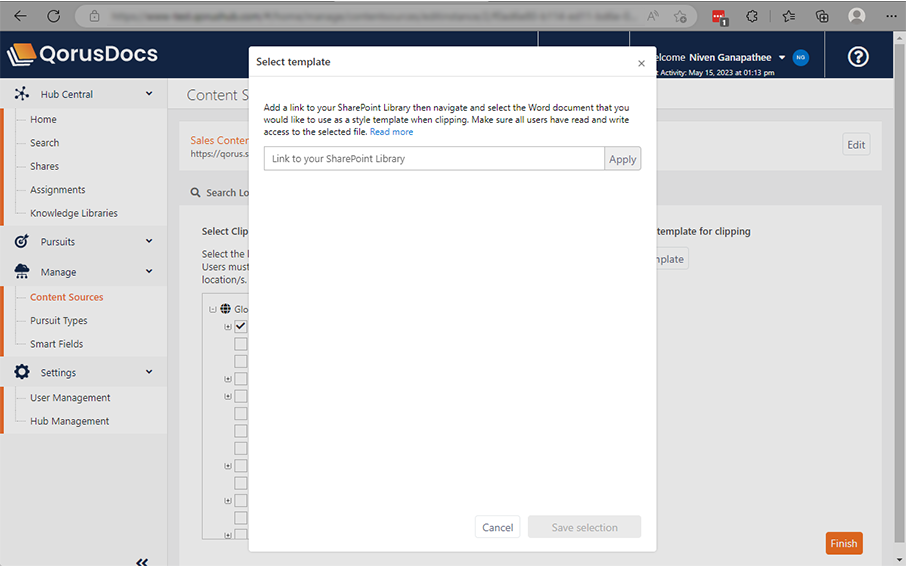Connect SharePoint Online Libraries – Help Center