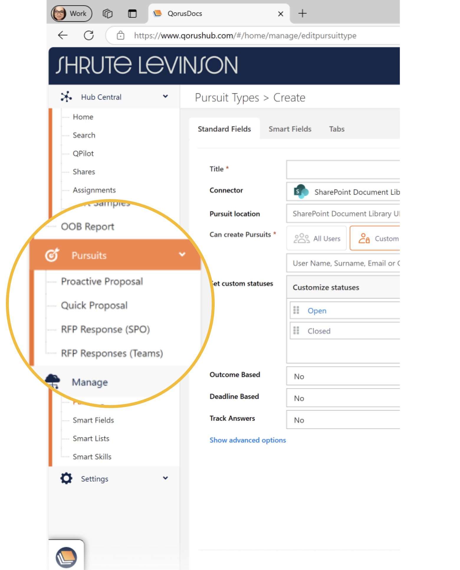 How to create a Pursuit Type – Help Center