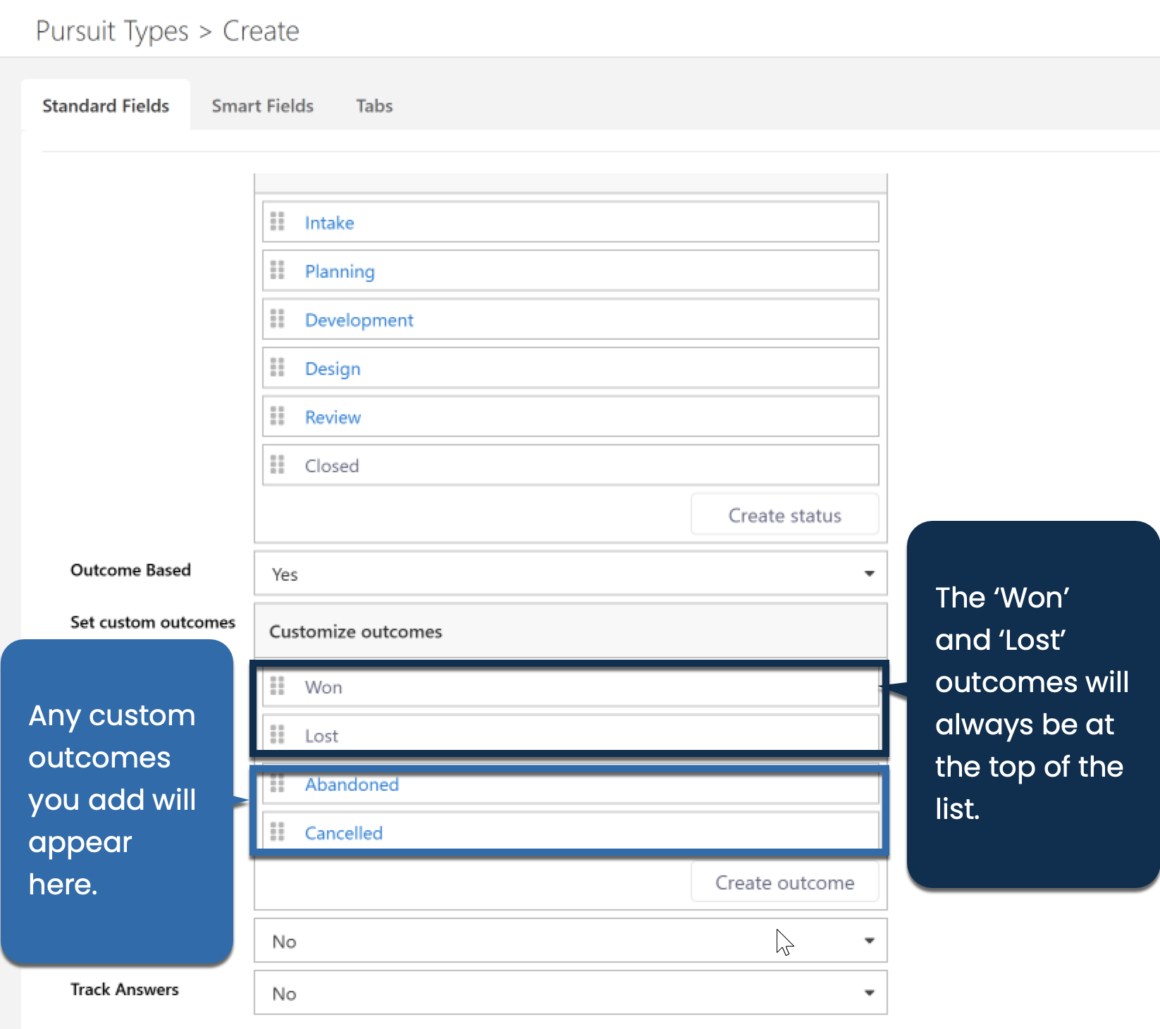 How to create a Pursuit Type – Help Center