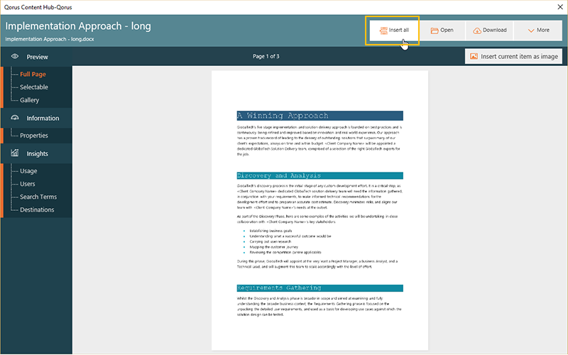 Insert and re-use whole documents and images – Help Center