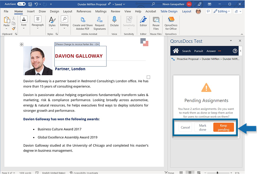Finalize Word documents for distribution – Help Center