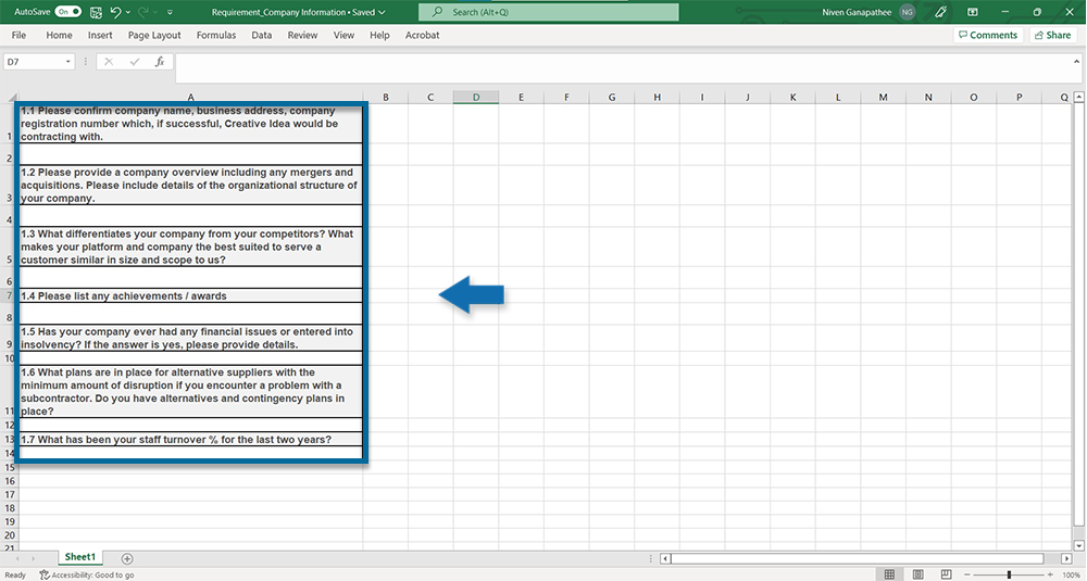 Responding to an RFx in PowerPoint format – Help Center